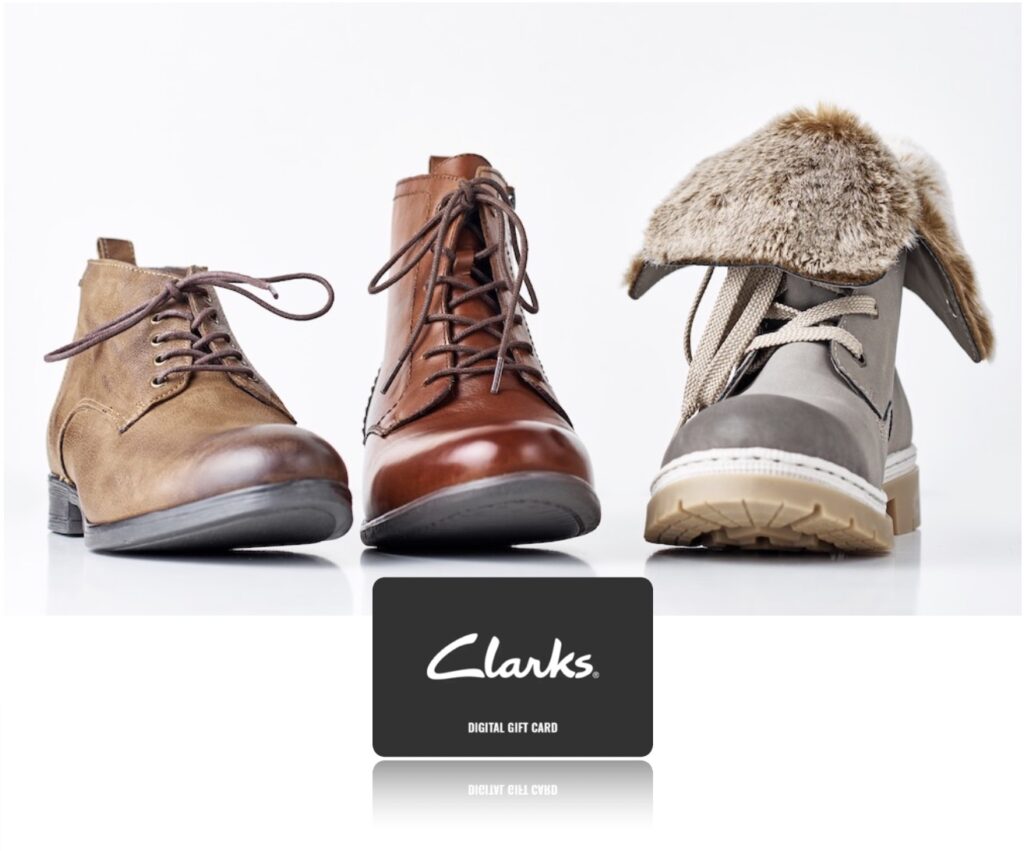 Make the most of your Clarks gift card and save up to 89% In the mid ...